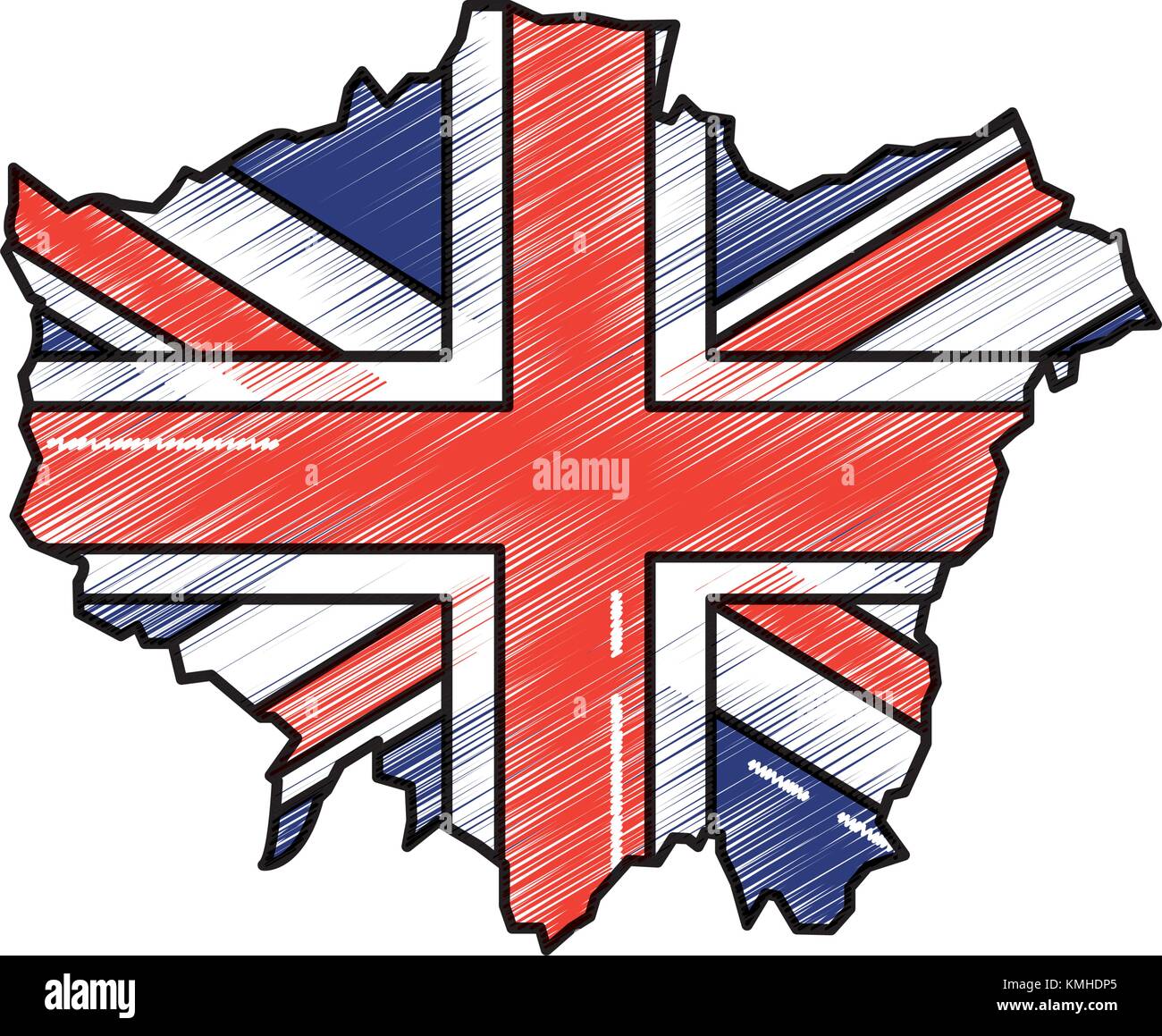 london map with england flag inside Stock Vector Image & Art - Alamy