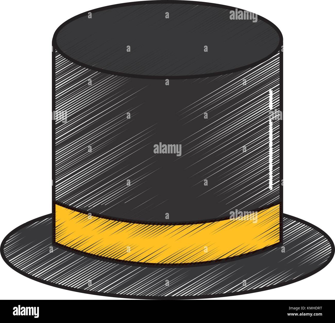 top hat accessory elegance fashion Stock Vector Image & Art - Alamy