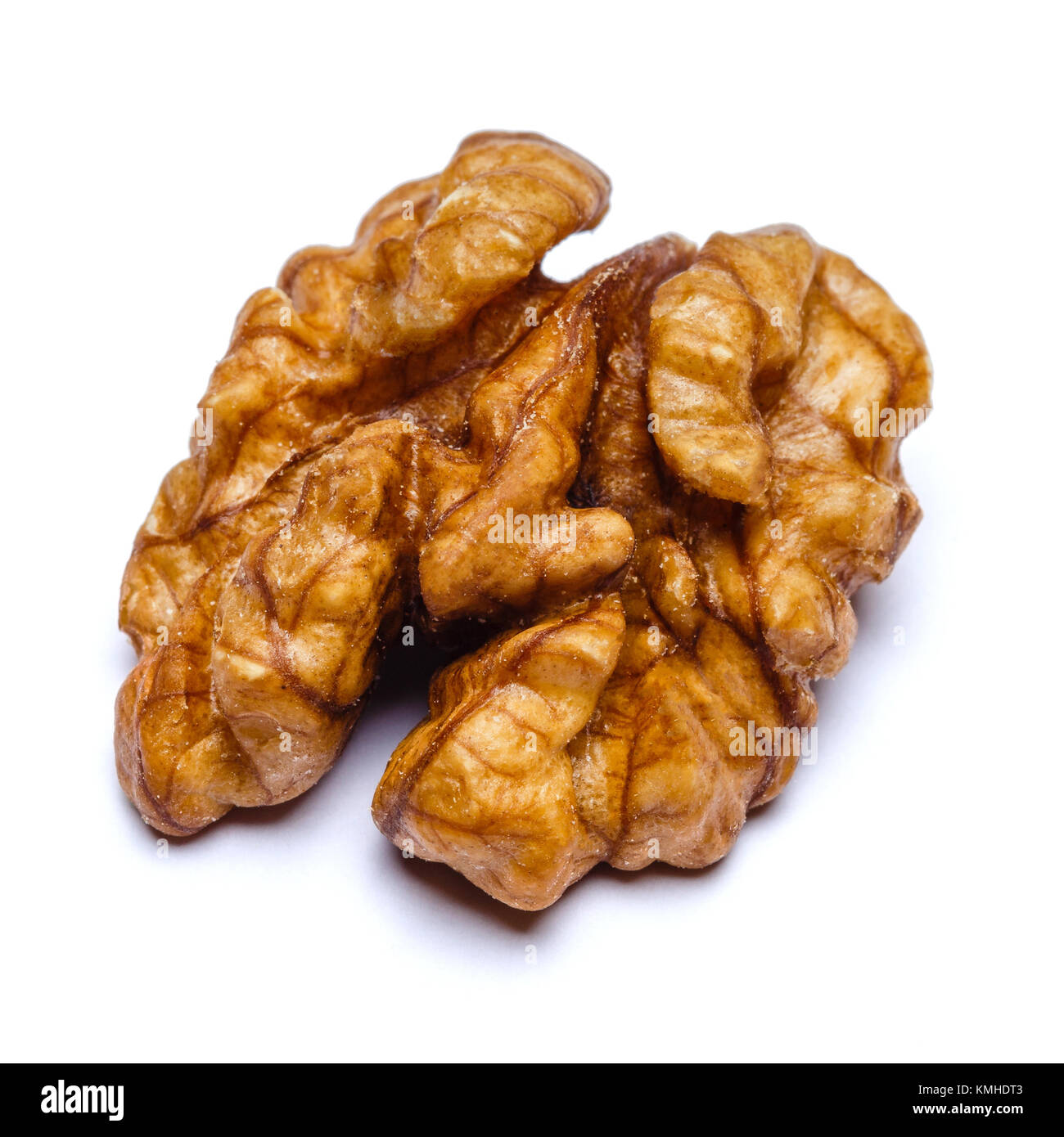 Walnut peeled isolated on white background. Clipping path Stock Photo ...