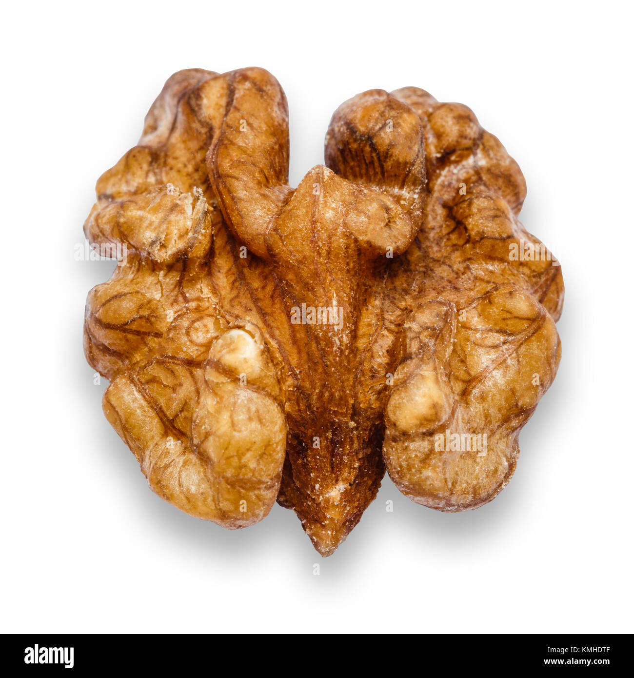 Walnut peeled isolated on white background. Clipping path Stock Photo ...