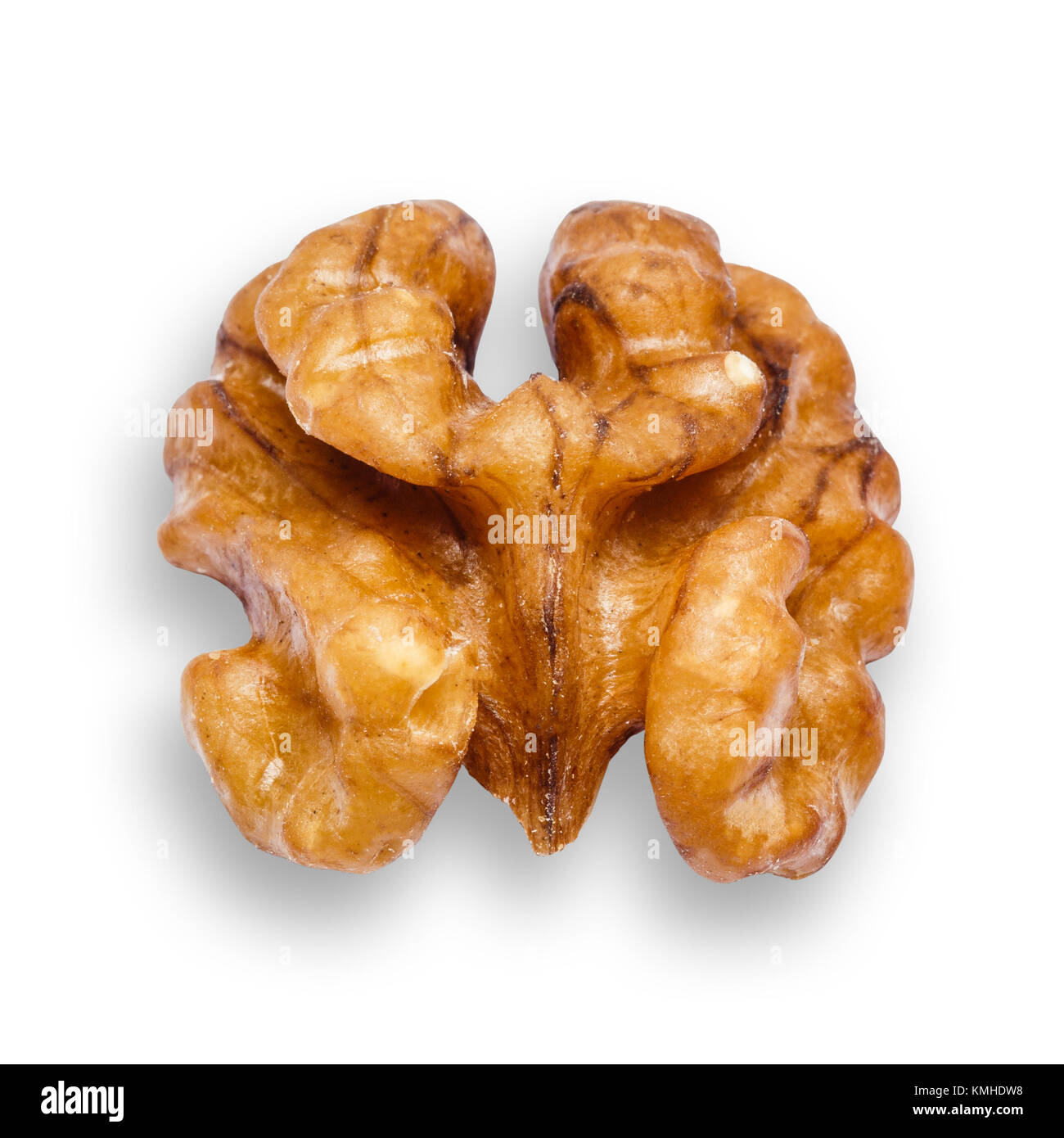 Walnut peeled isolated on white background. Clipping path Stock Photo ...