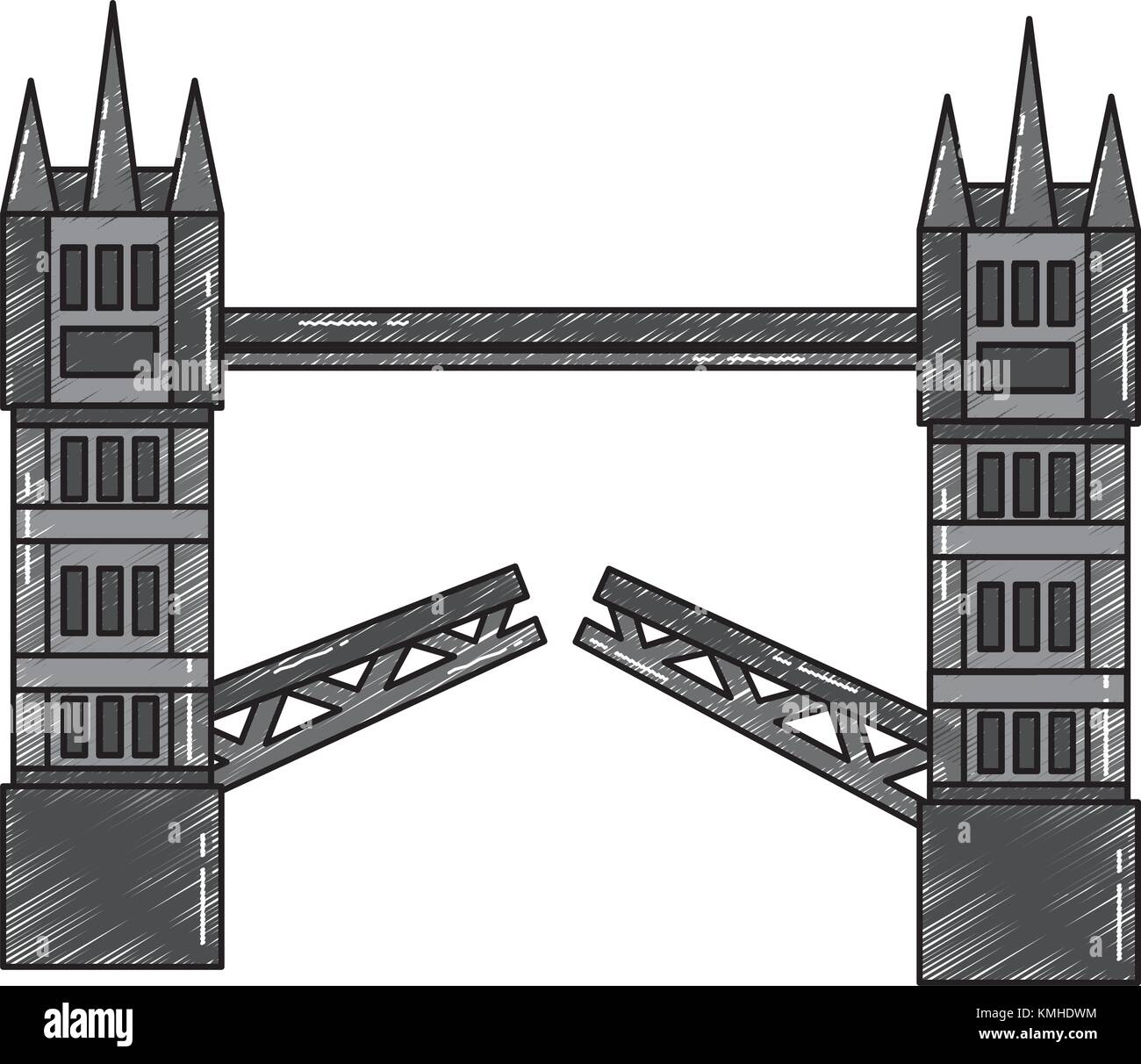 london tower bridge united kingdom landmark Stock Vector Image & Art ...