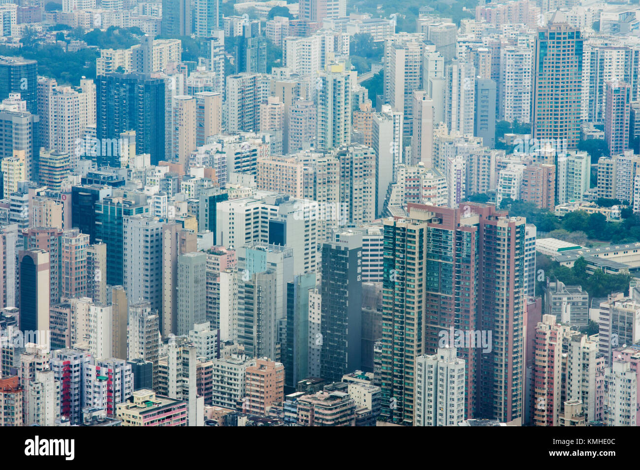 panoramic view of the skyscrapers in the city center Stock Photo - Alamy