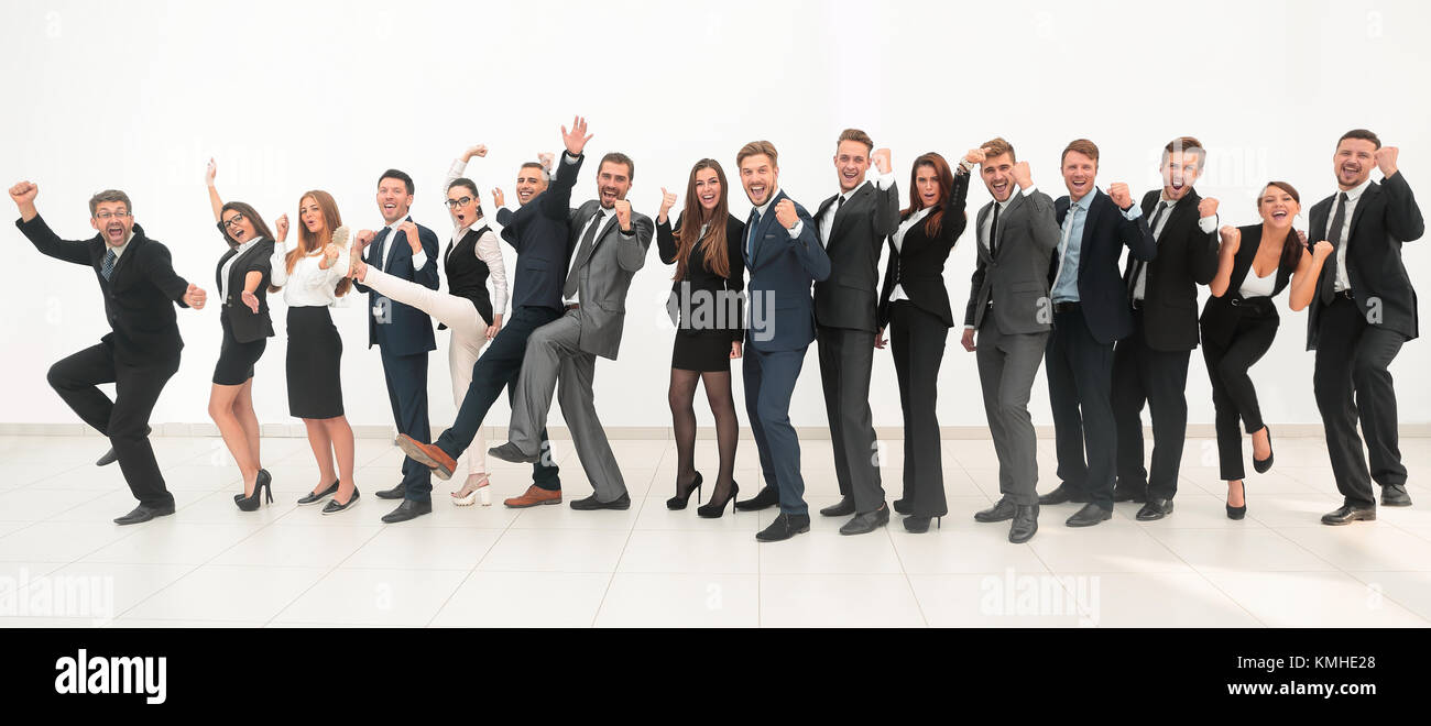 leader with creative business team Stock Photo - Alamy