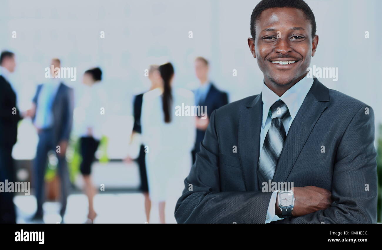 Closeup portrait of a successful African American business man Stock ...