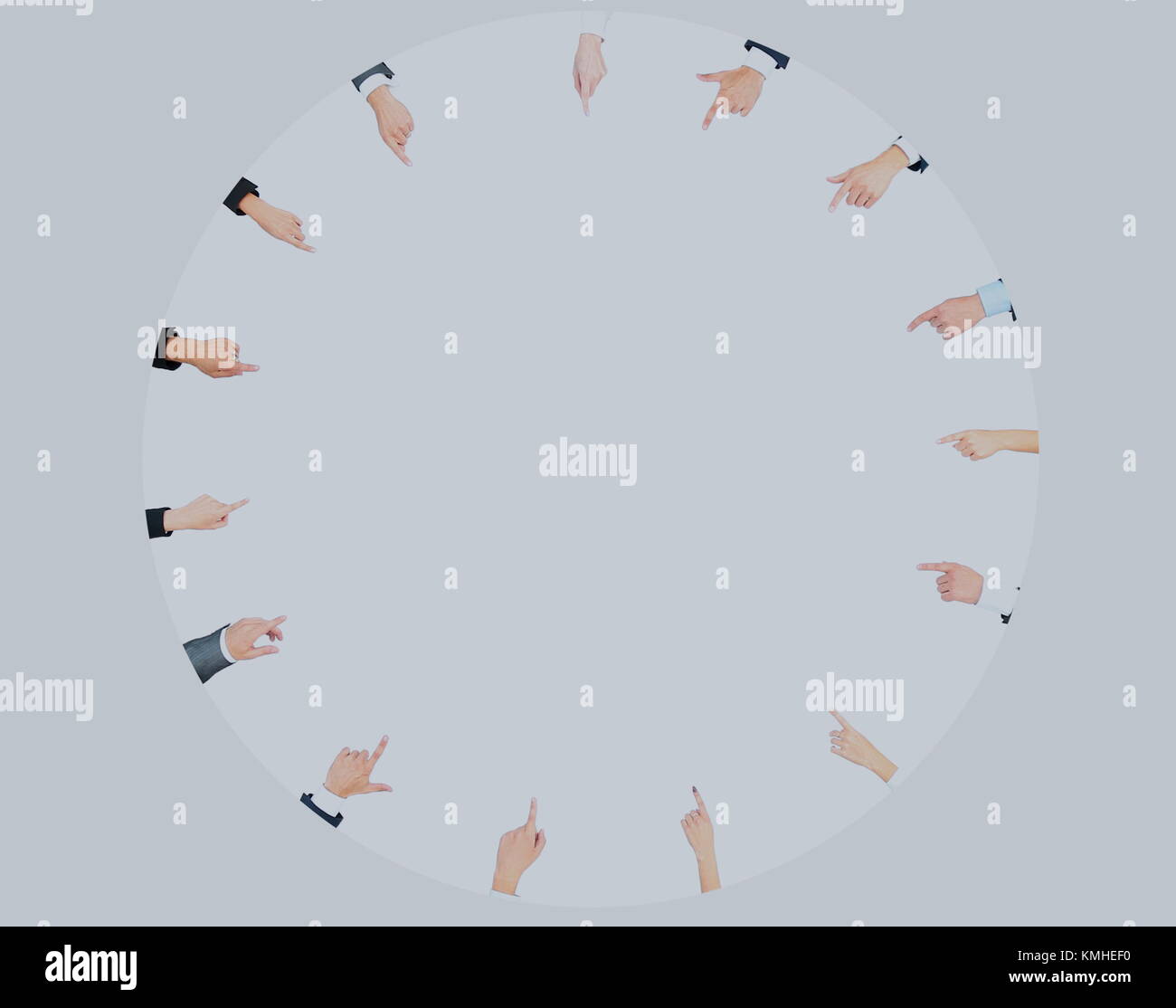 Fingers Pointing Center High Resolution Stock Photography and Images ...