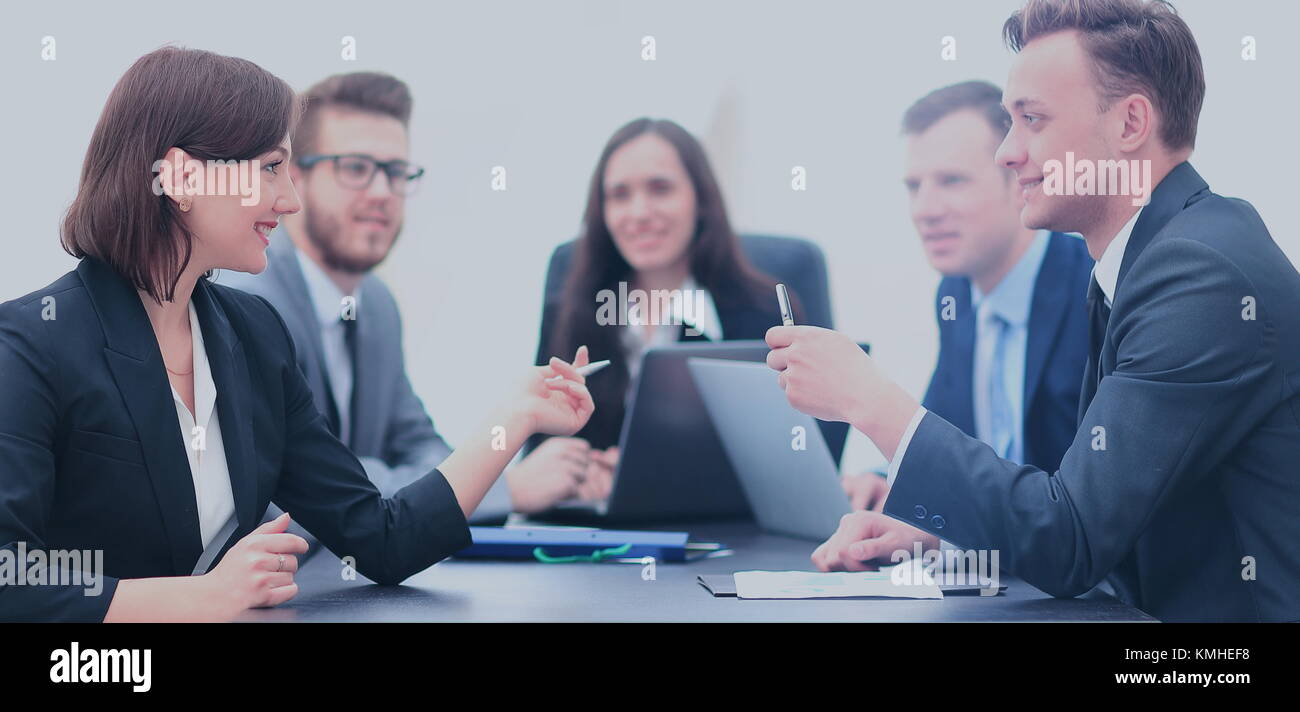 Business People Meeting Communication Discussion Working Office Concept ...
