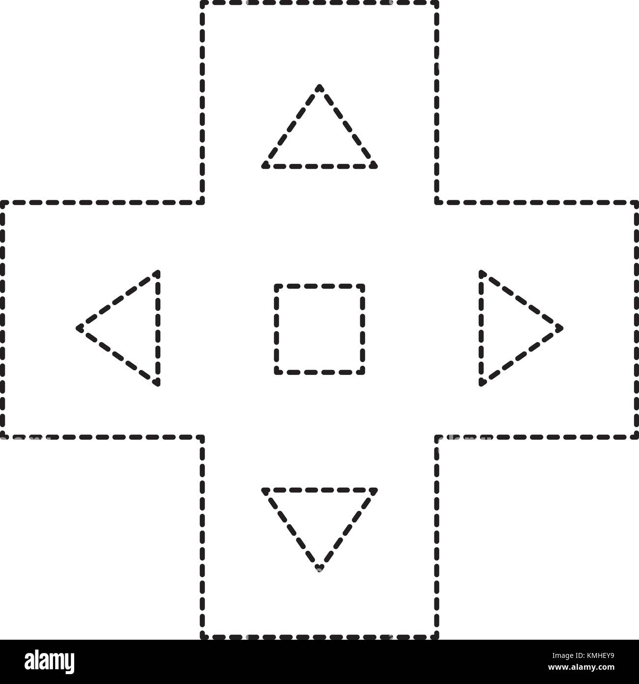 video game cross icon vector illustration design Stock Vector Image ...