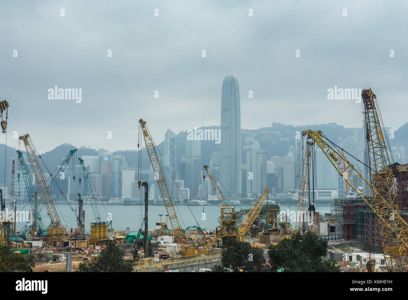 construction site in Hong Kong island Stock Photo - Alamy