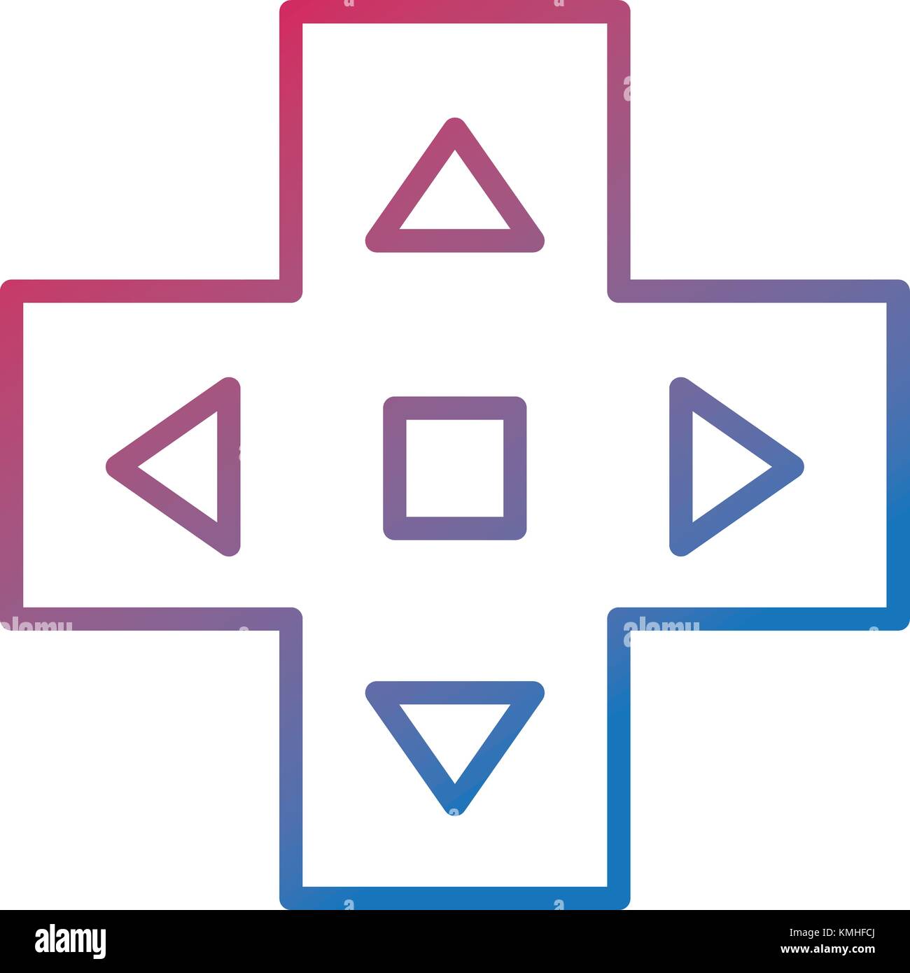 video game cross icon vector illustration design Stock Vector Image ...