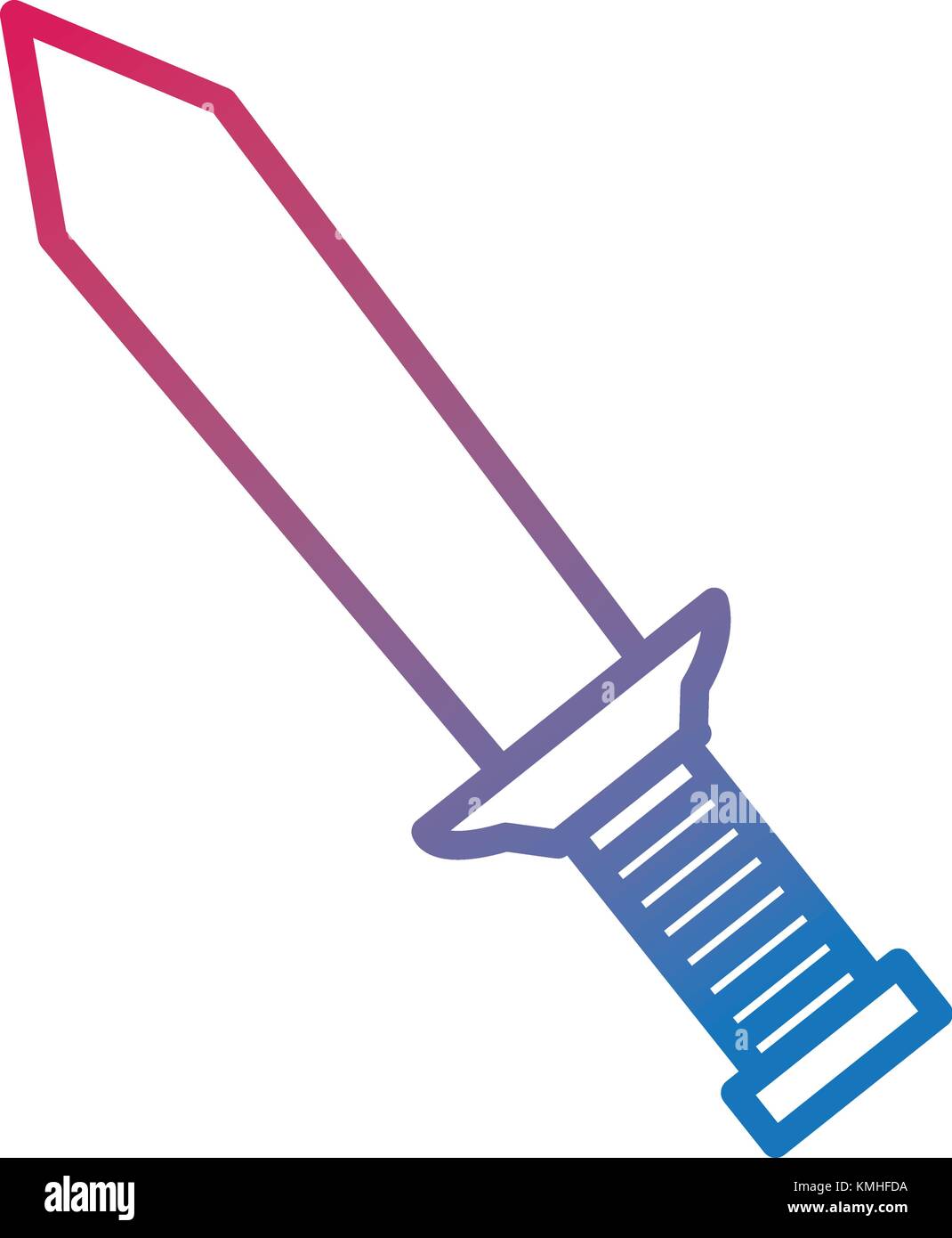 warrior sword isolated icon vector illustration design Stock Vector ...