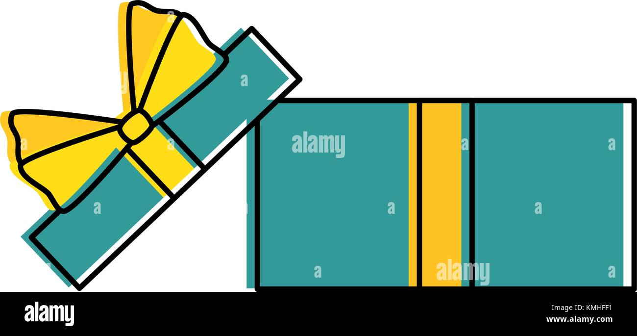 giftbox present open isolated icon vector illustration design Stock ...