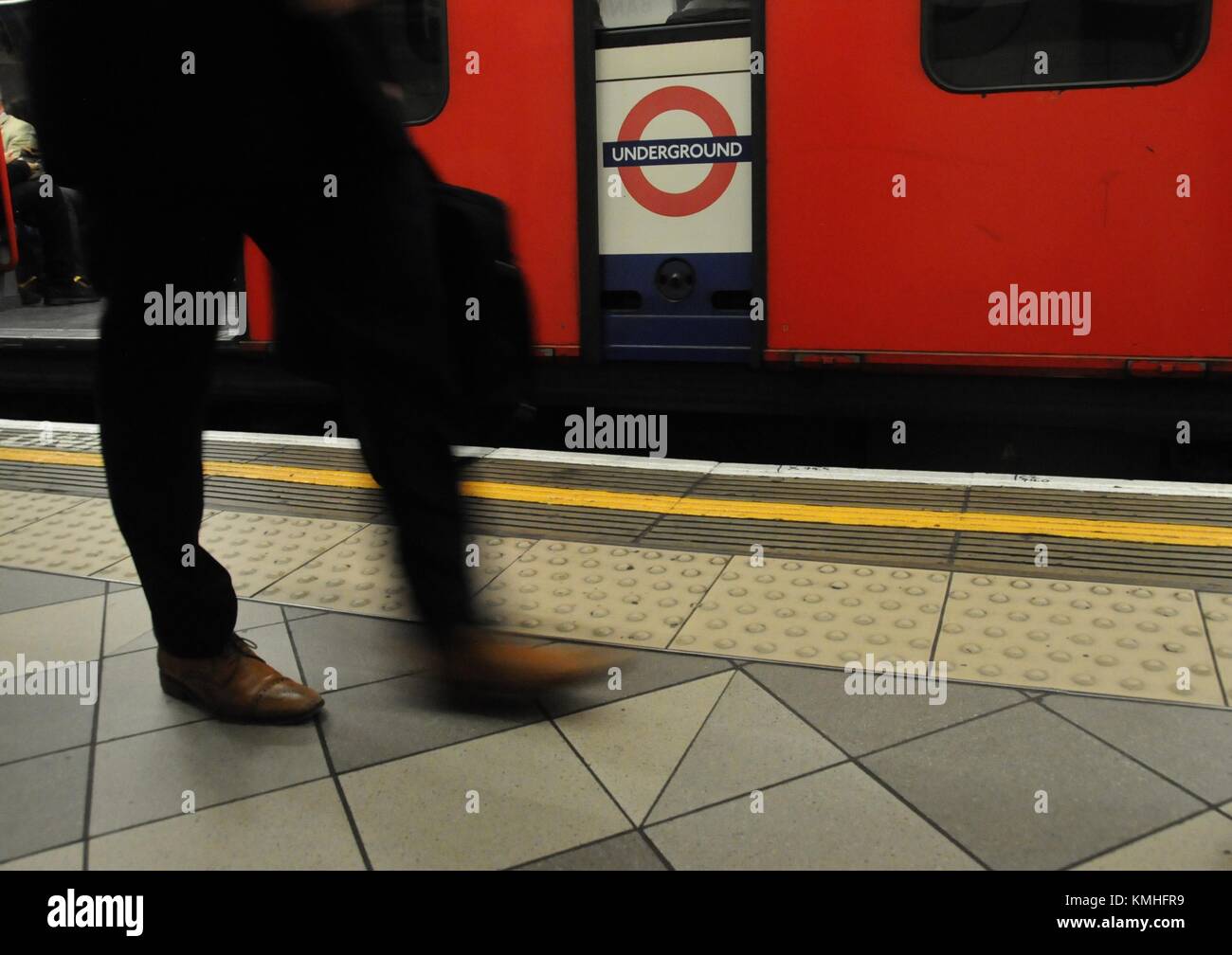 Commuters on the Central line, London Underground Stock Photo - Alamy