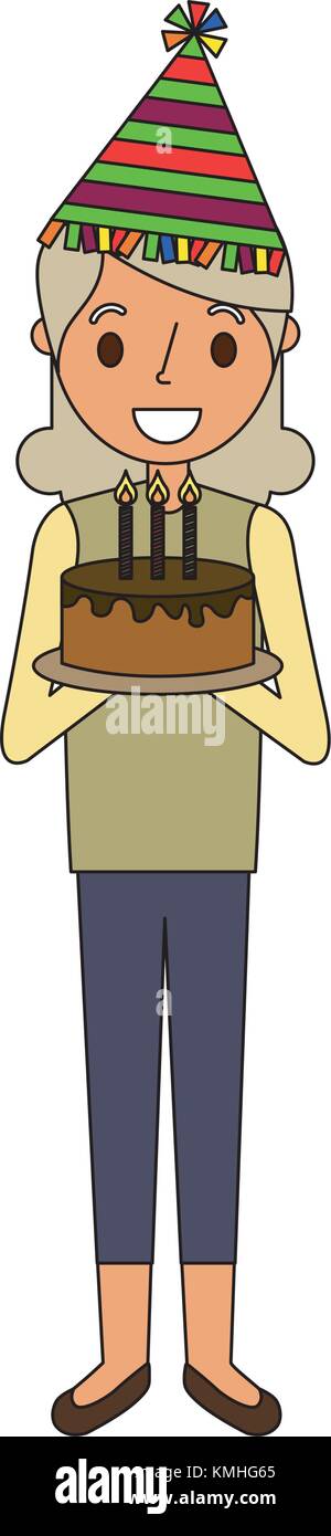 Cake hands woman Stock Vector Images - Alamy