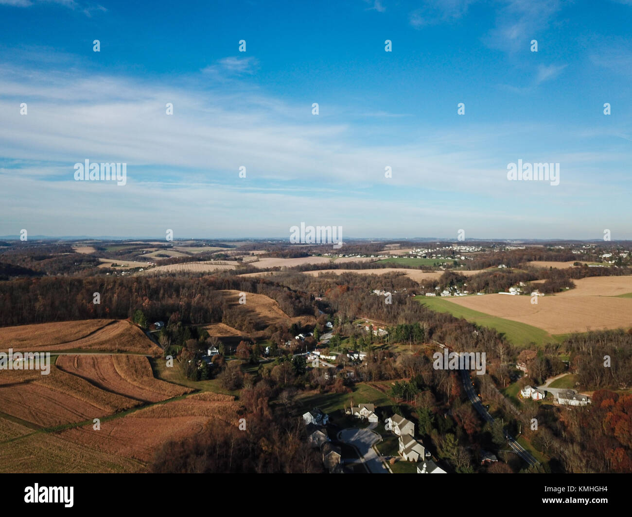 Beautiful Clouds over Rural Southern York County in New Freedom ...
