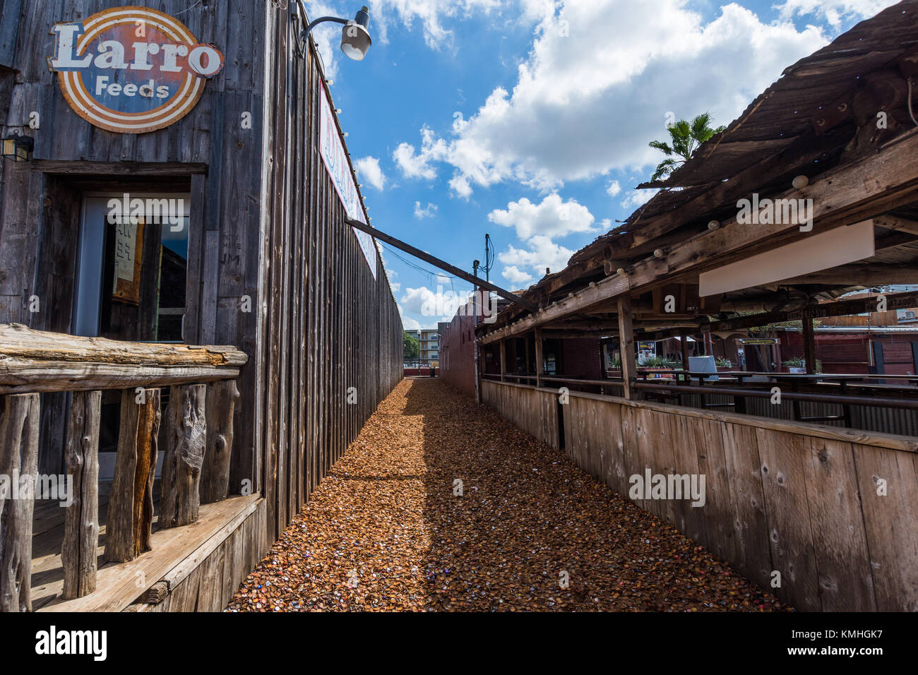 Bottle Cap Alley next to Two Bars, in College Station Texas Stock Photo ...