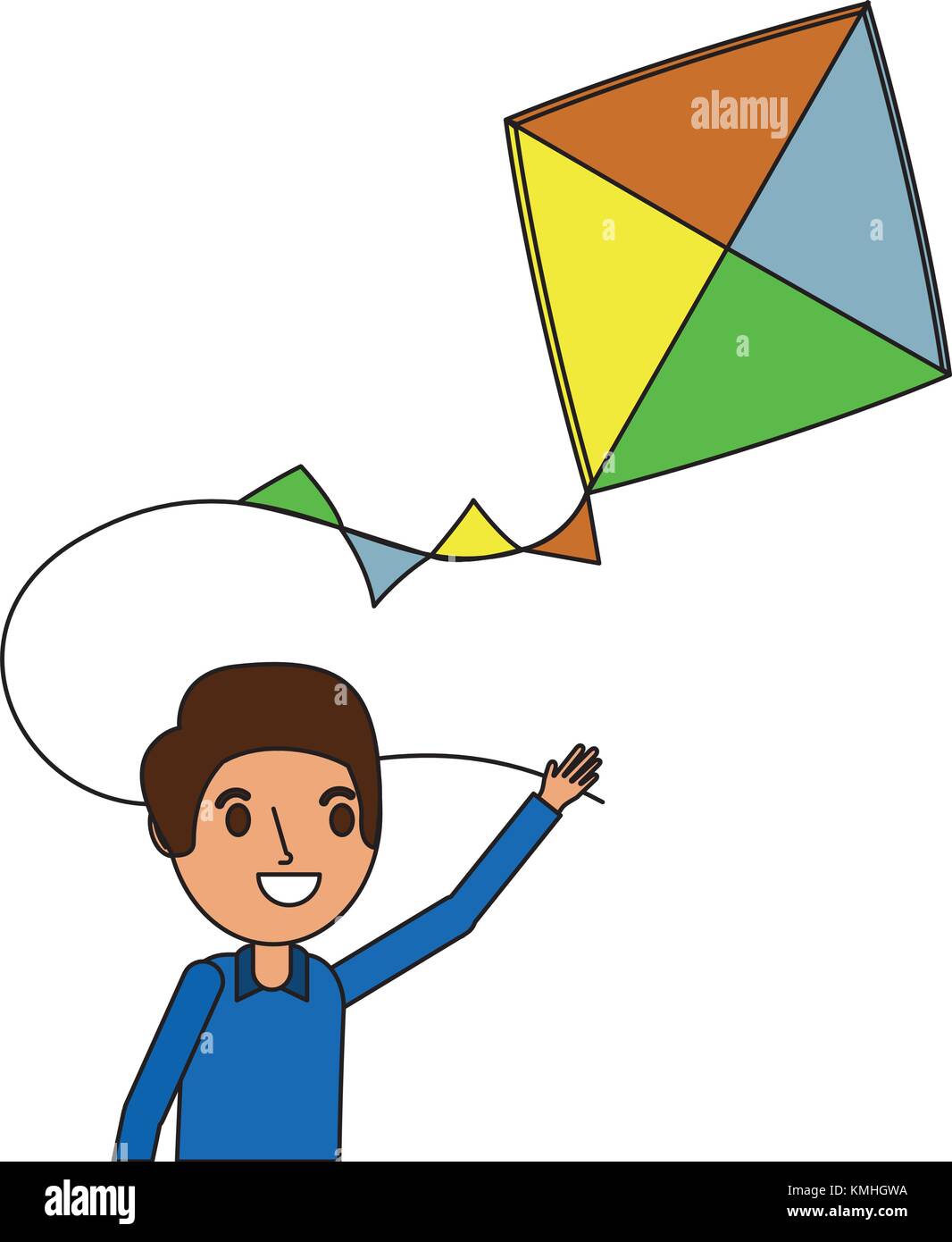 Funny kite Stock Vector Images - Alamy