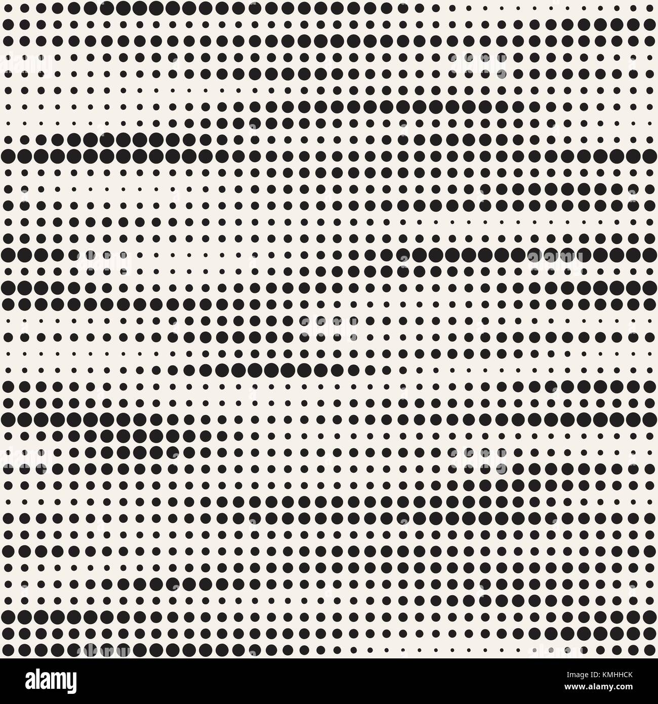 Modern Stylish Halftone Texture. Endless Abstract Background With ...
