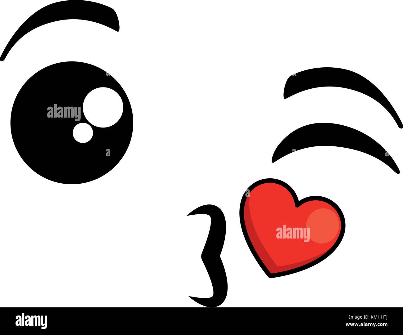 lovely emoji face icon vector illustration design Stock Vector Image ...