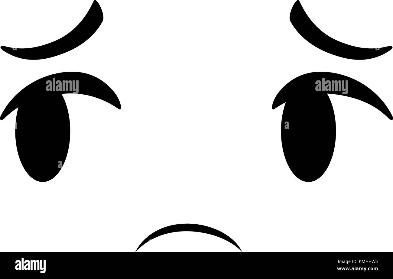 sad emoji face icon vector illustration design Stock Vector Image & Art ...