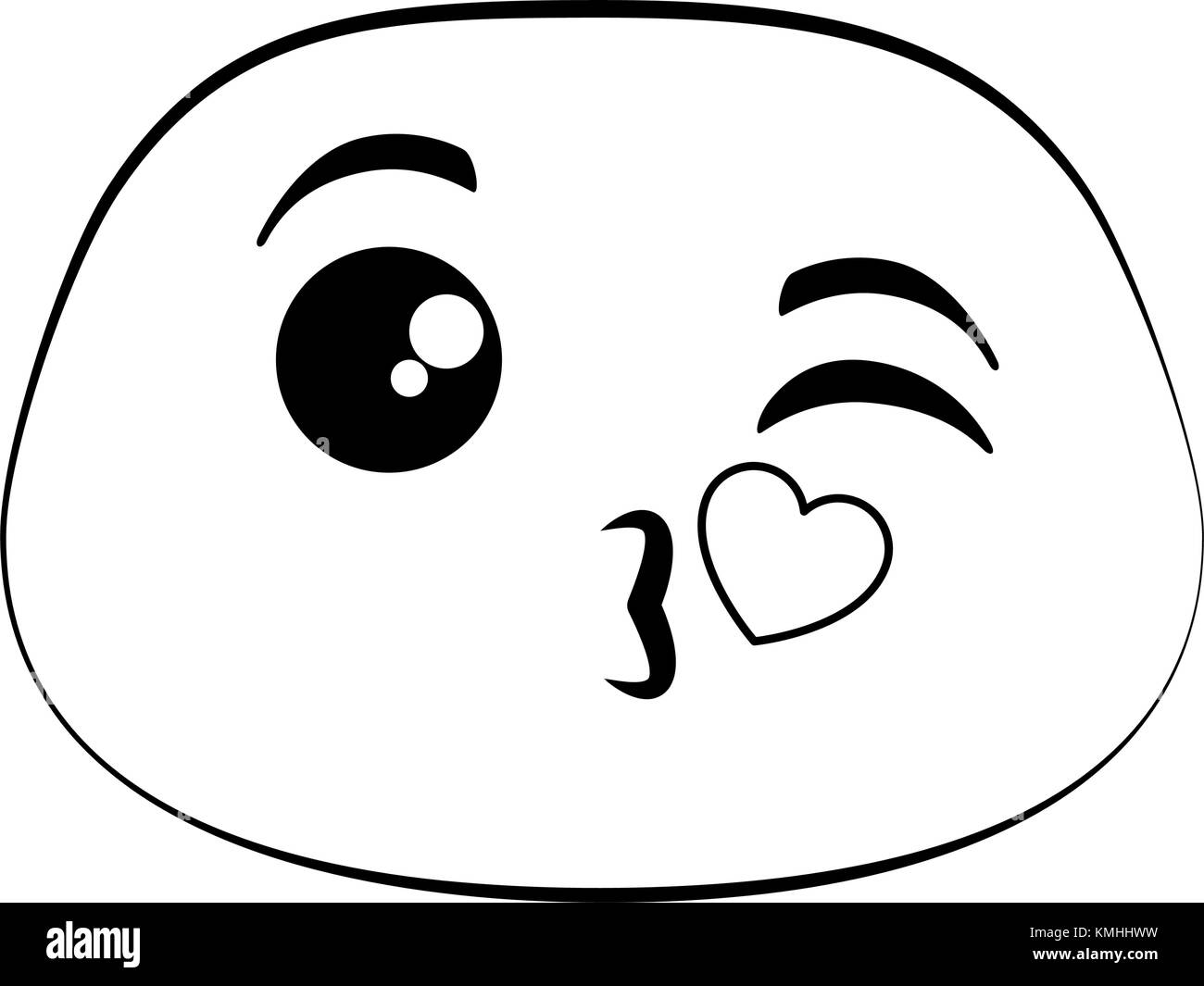 lovely emoji face icon vector illustration design Stock Vector Image ...