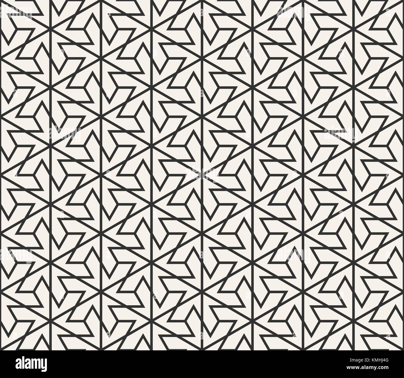 Vector seamless lines pattern. Modern stylish triangle shapes texture ...