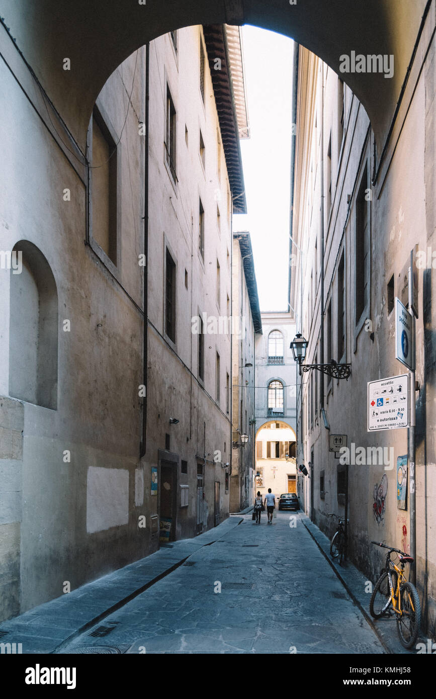 Small street in old town Stock Photo - Alamy