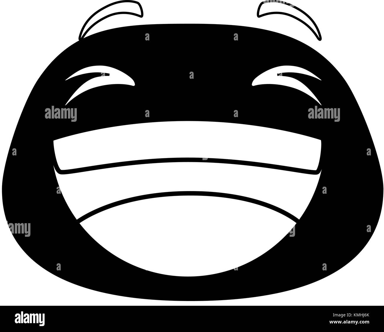 laugh emoji face icon vector illustration design Stock Vector Image ...