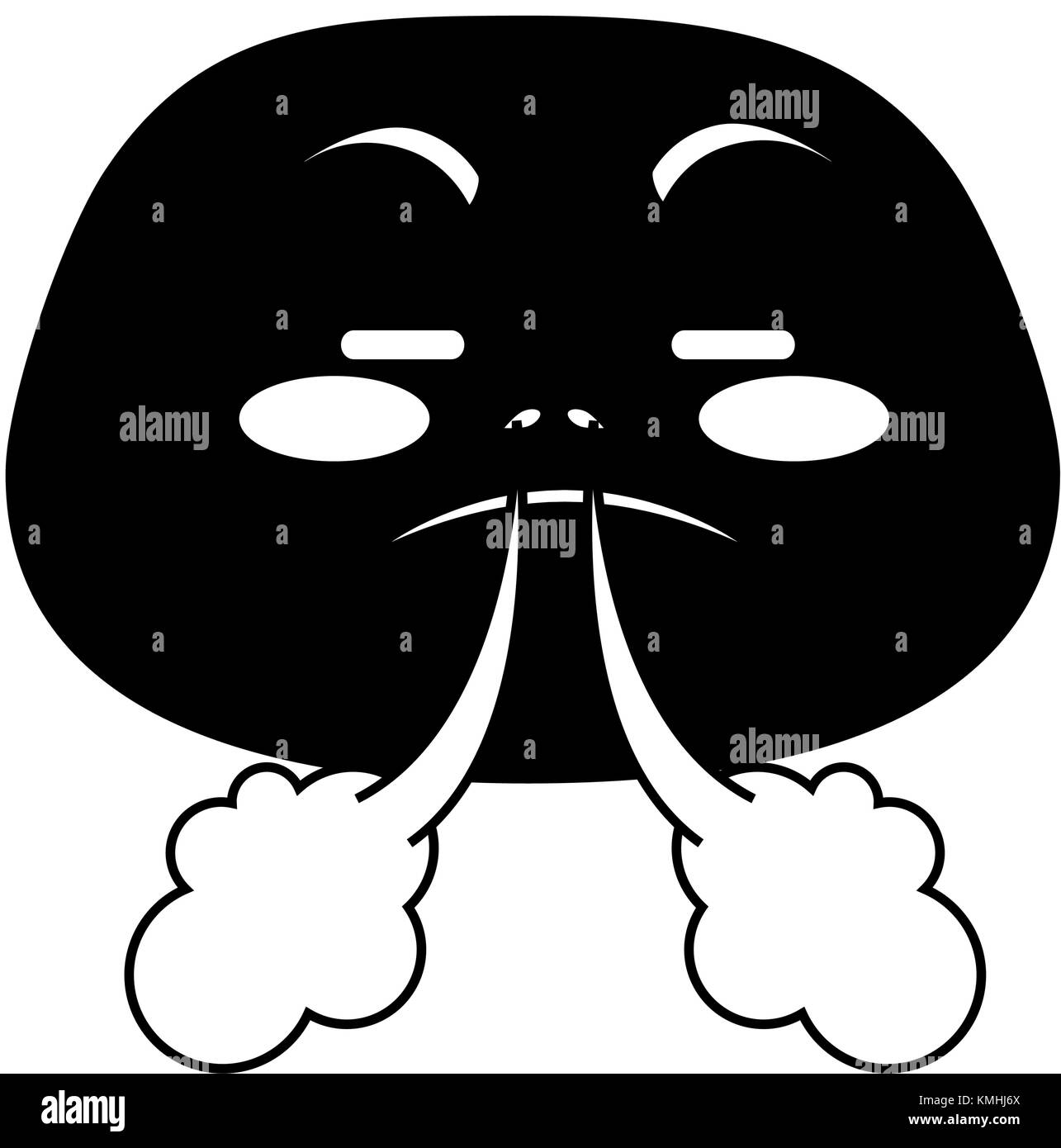 Blowing Smoke Black and White Stock Photos & Images - Alamy