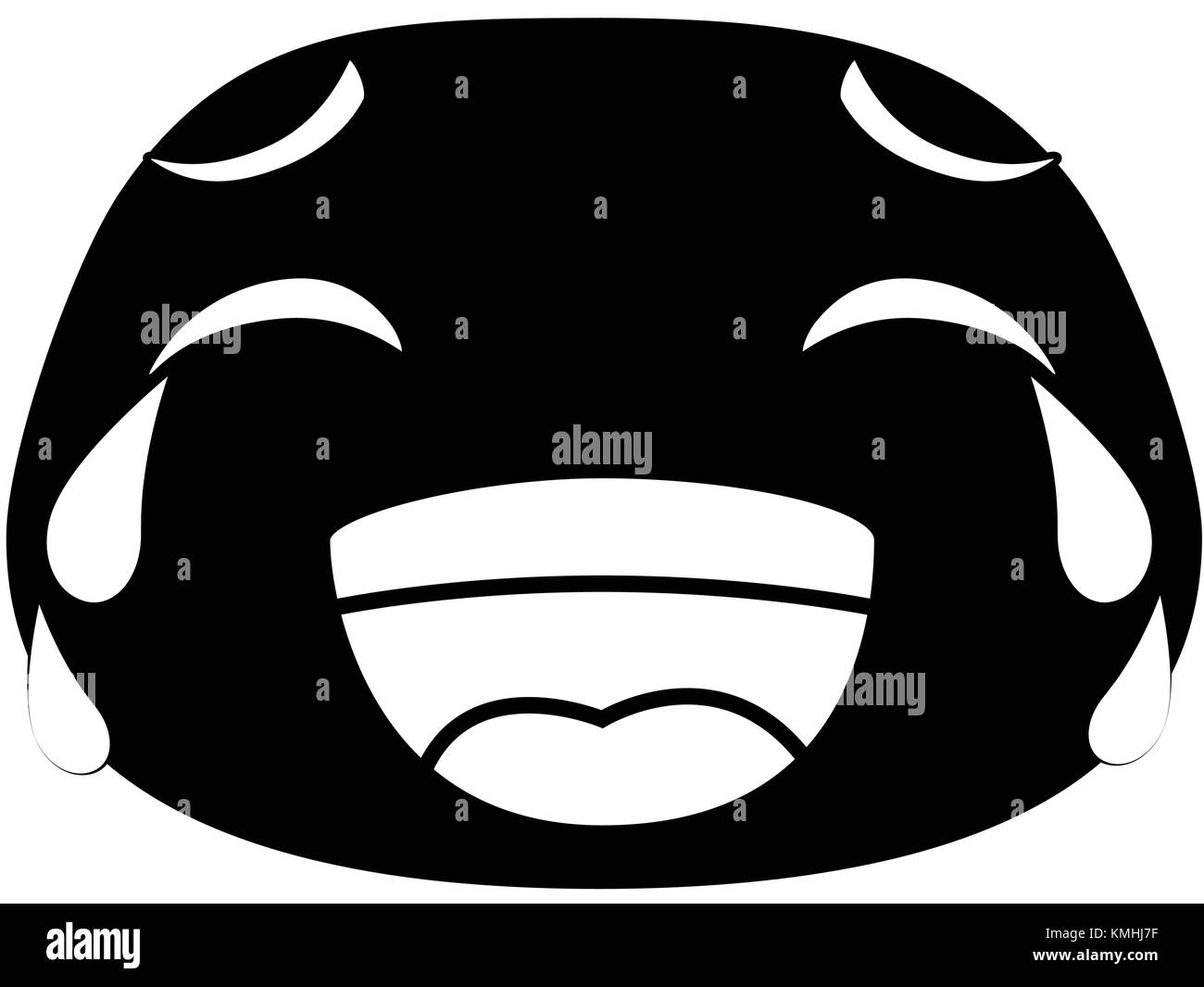 laugh emoji face icon vector illustration design Stock Vector Image ...