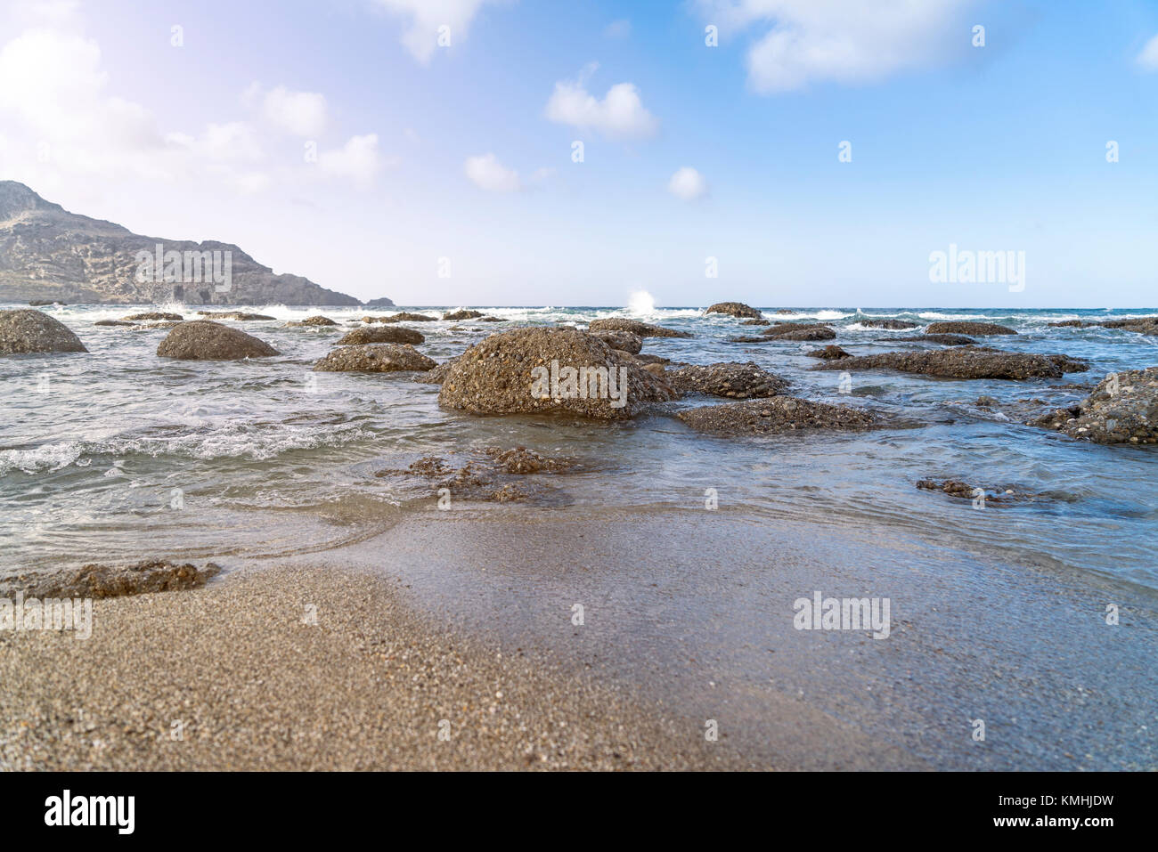 ocean landscape with many rocks Stock Photo - Alamy