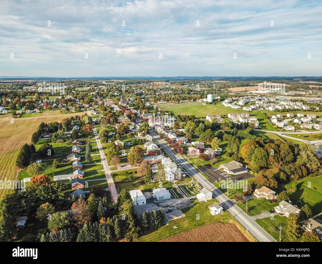 Main Street Shrewsbury, Pennsylvania in Southern York County during ...