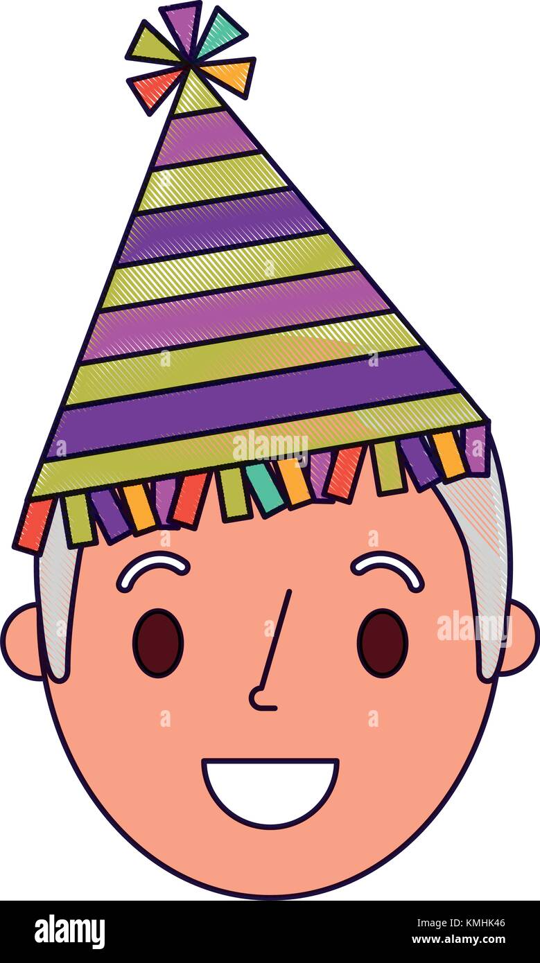 Birthday party grandpa Stock Vector Images - Alamy