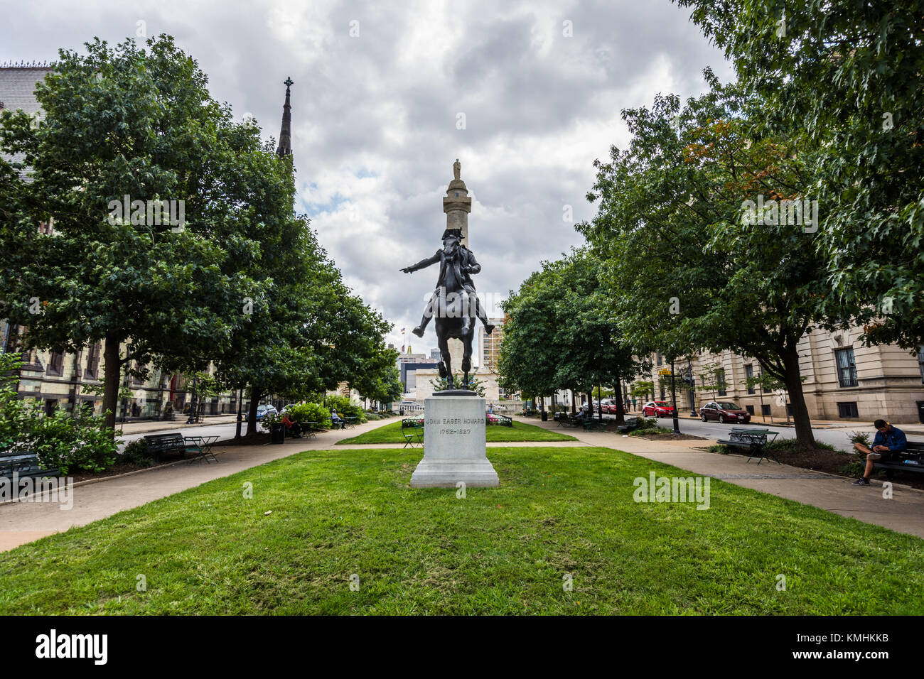 Mount Vernon Place Park in Baltimore, Maryland Stock Photo - Alamy