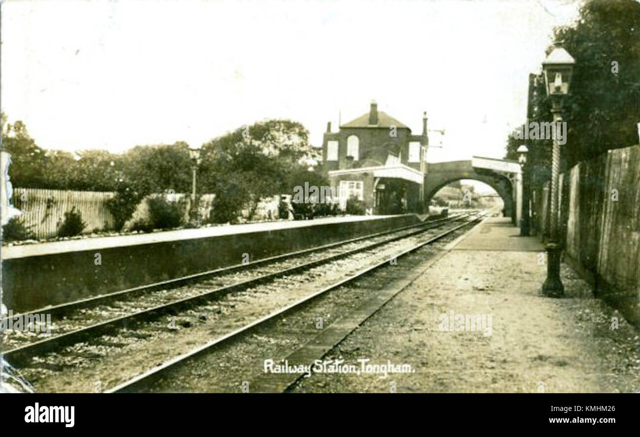 Tongham Railway Station, located in Surrey, England, served as part of ...