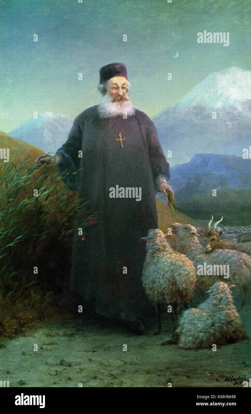 This painting by Ivan Aivazovsky depicts the Catholicos Khrimyan Airik ...