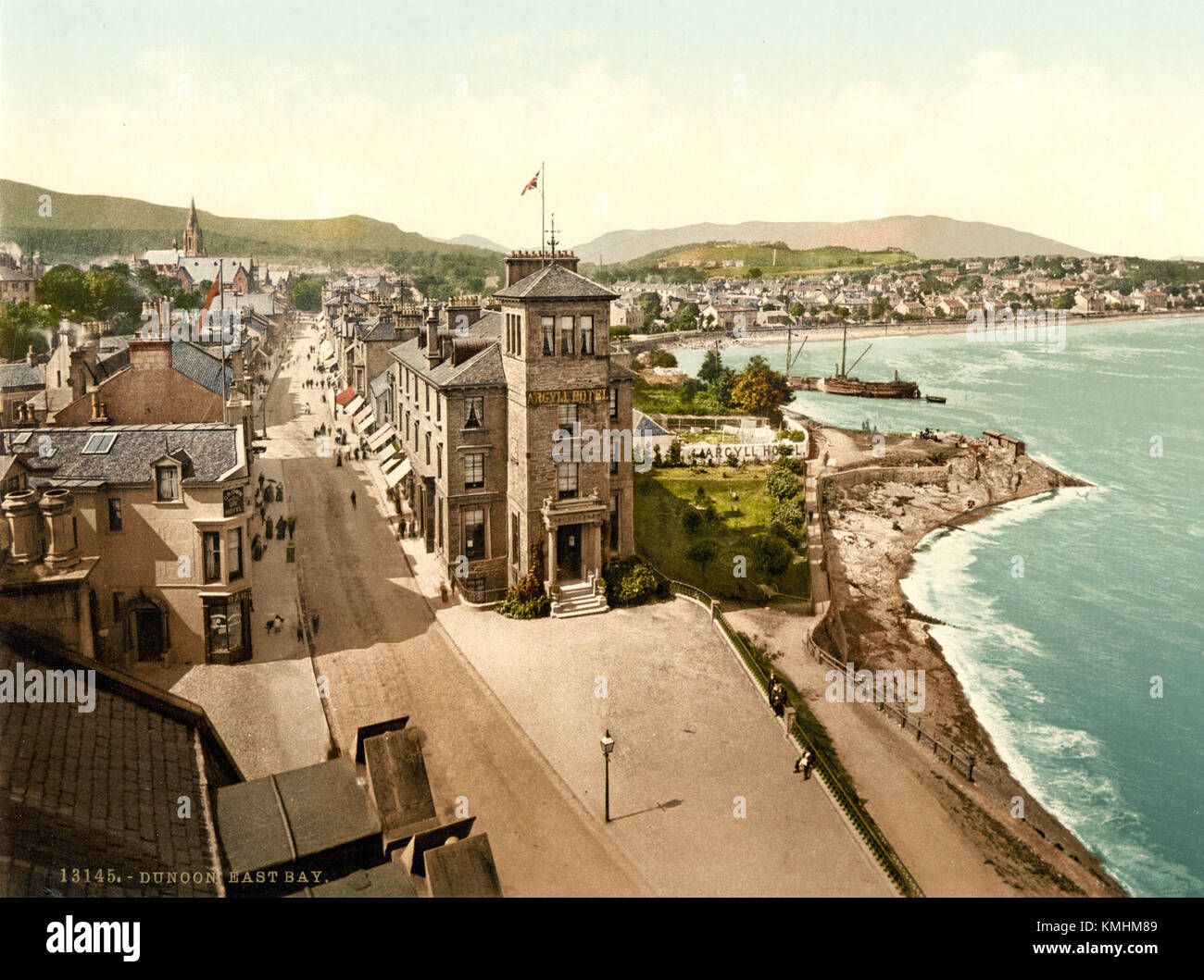 This historical image from the 1890s captures East Bay in Dunoon ...