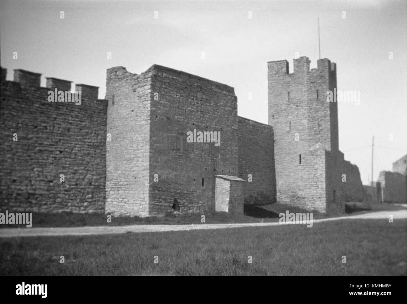 The Visby ringmur (city wall) in Sweden is a medieval structure that ...