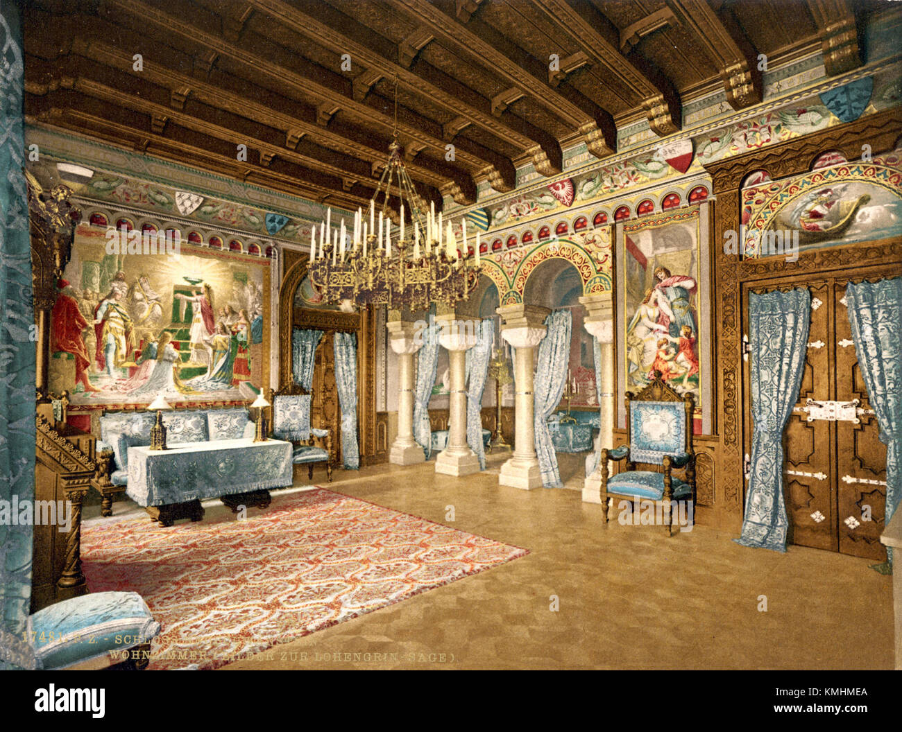 Neuschwanstein castle interior hi-res stock photography and images - Alamy