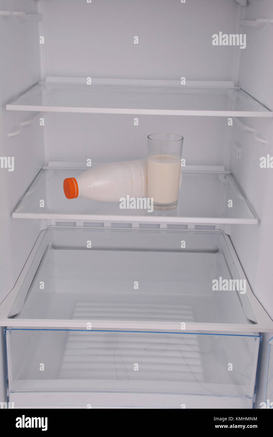 Empty milk fridge hi-res stock photography and images - Alamy