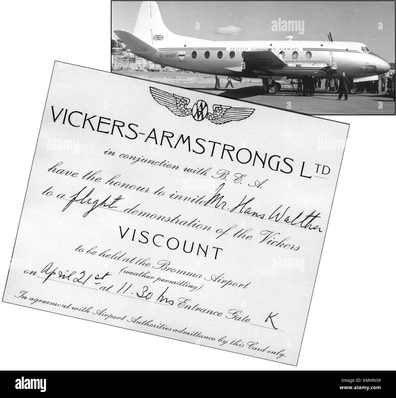 The Vickers Viscount, operated by SAS, was a pioneering British ...