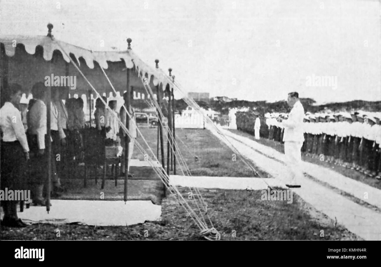 Opening Ceremony of Triam Udom Suksa Building, 24 June 1940 Stock Photo ...
