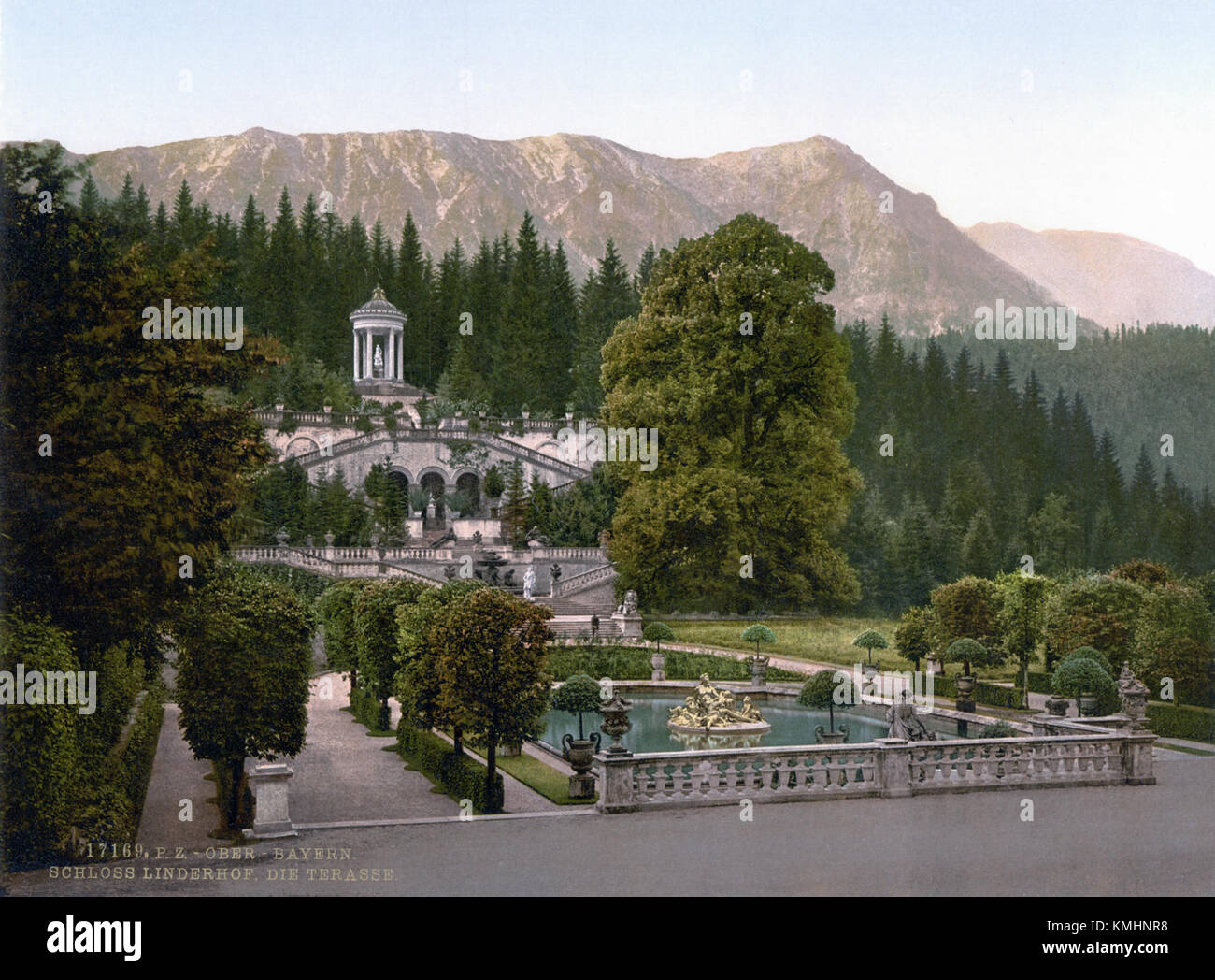 Schloss Linderhof, located in Bavaria, Germany, is one of the palaces ...