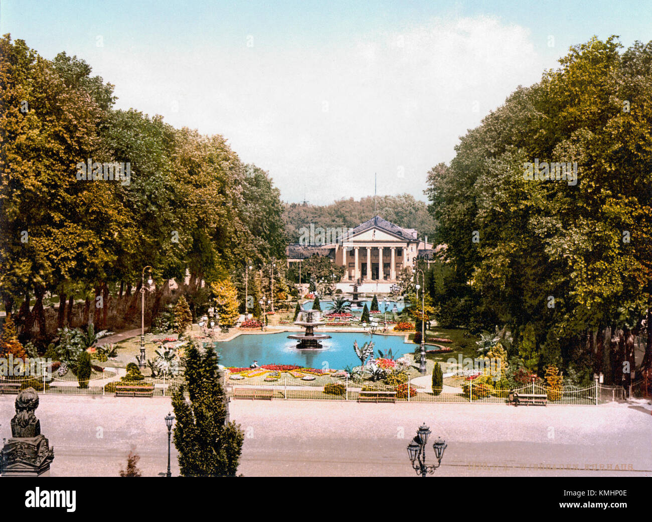 Wiesbaden Kurhaus, an iconic building in Wiesbaden, Germany, known for ...