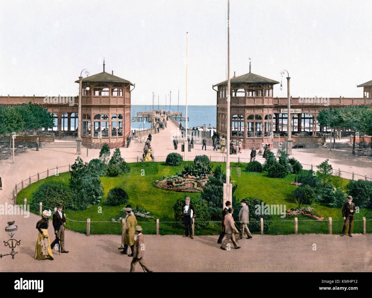 Zoppot Kurgarten, located in present-day Sopot, Poland, was a popular ...