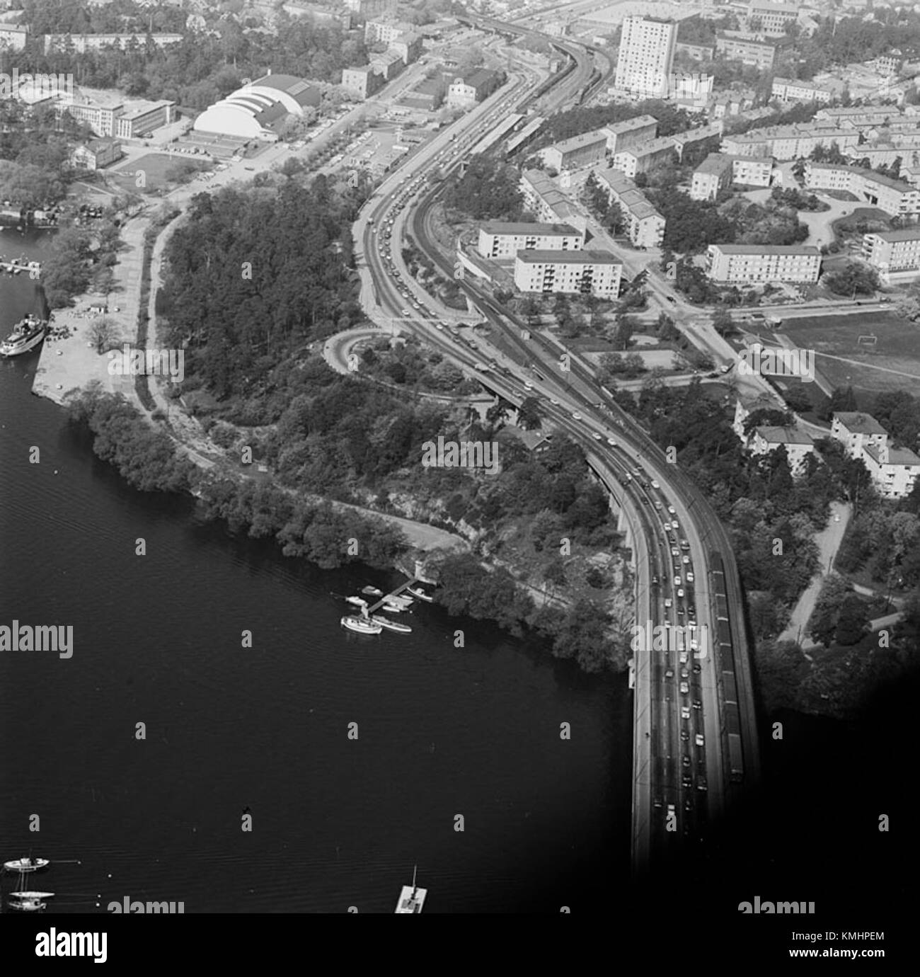 Tranebergsbron, located in Stockholm, Sweden, is a significant bridge ...