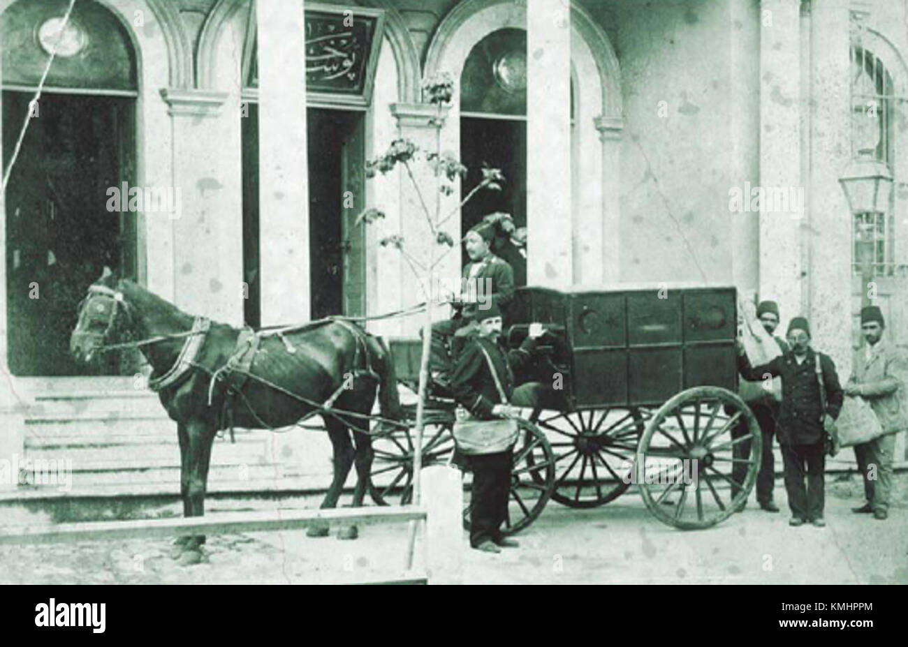 Turkish postal wagon Stock Photo - Alamy