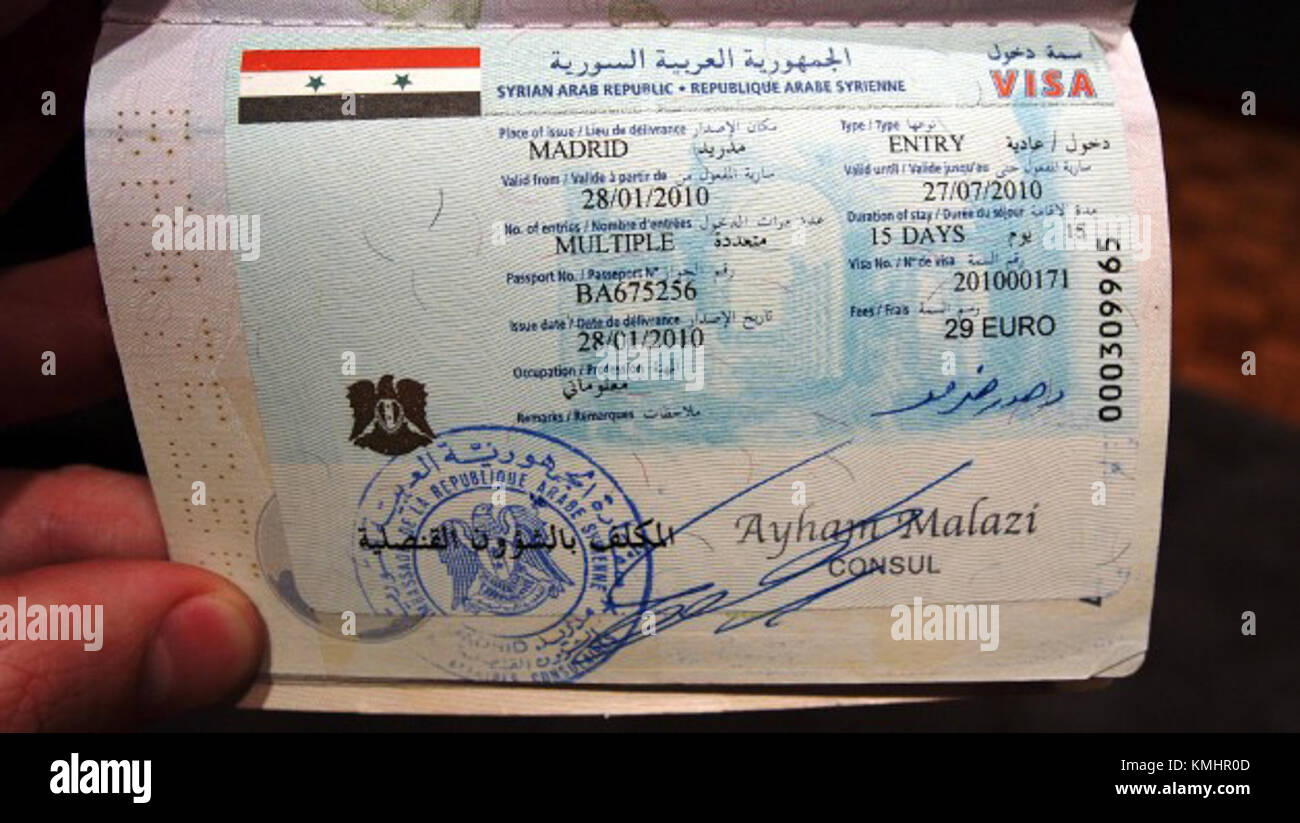 A Syrian visa allows entry to Syria for tourism, business, or ...