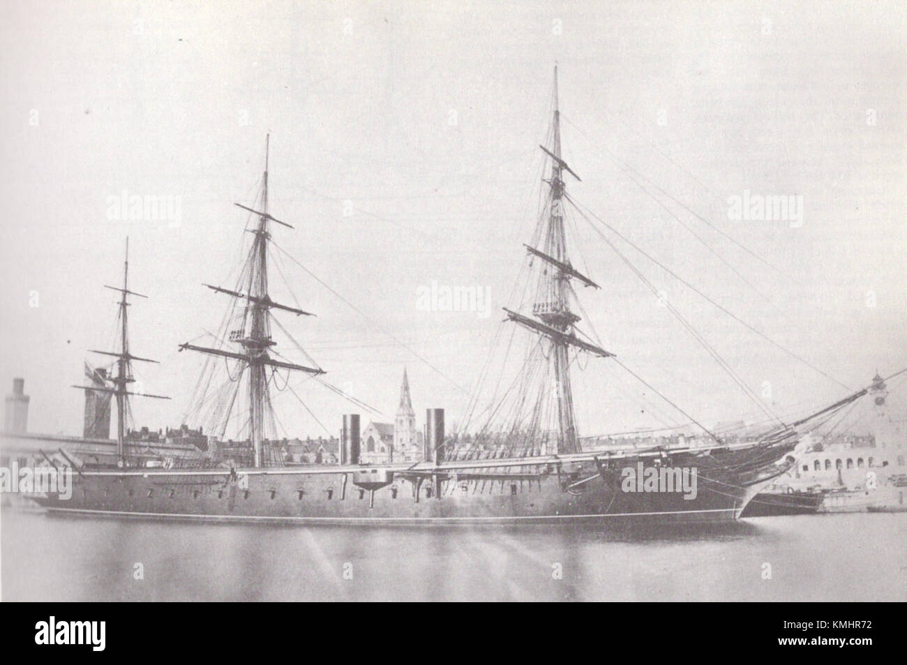 The HMS Warrior, launched in 1860, was the first iron-hulled warship ...