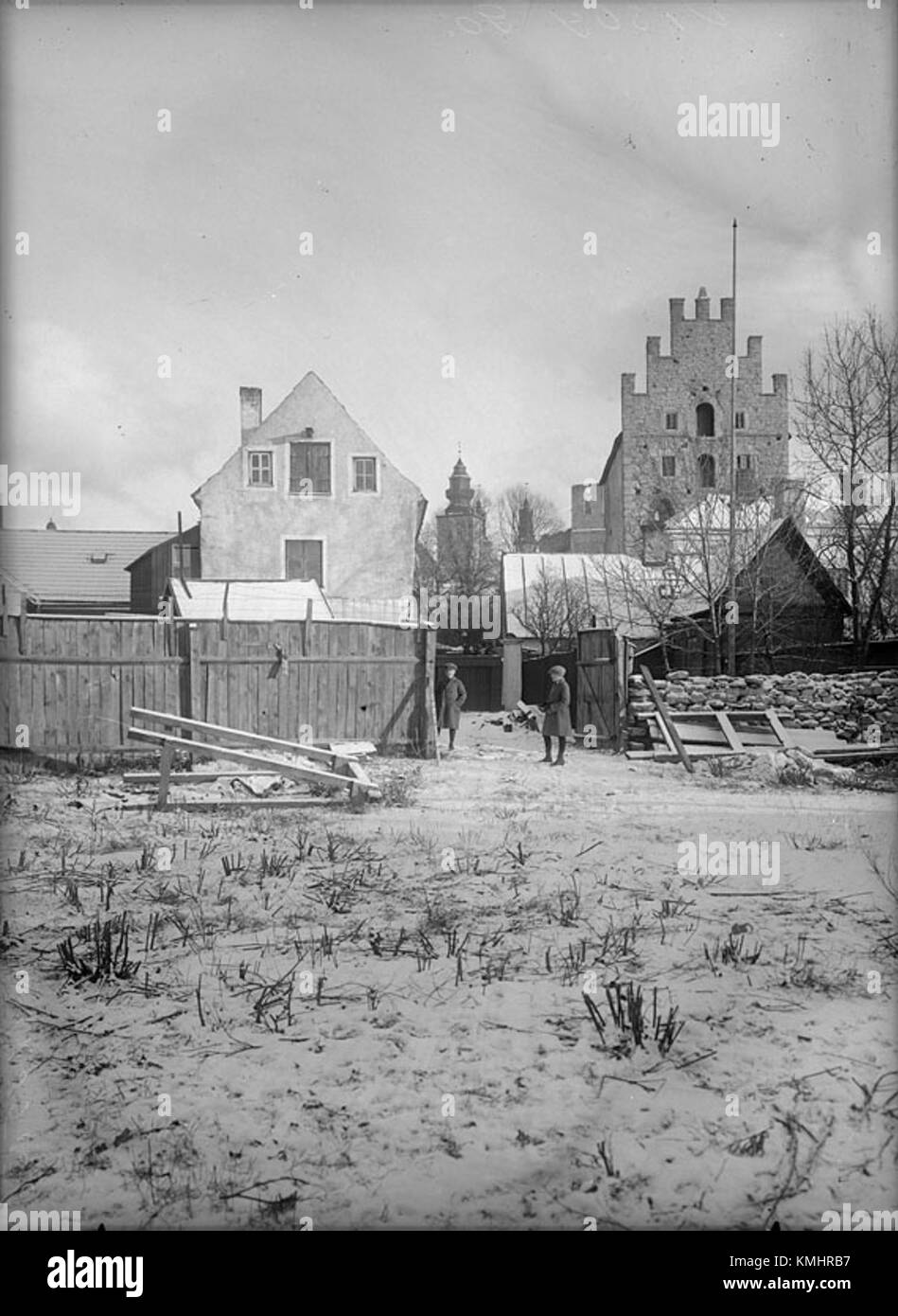 A photograph of Visby, a historic town on Gotland island, Sweden ...